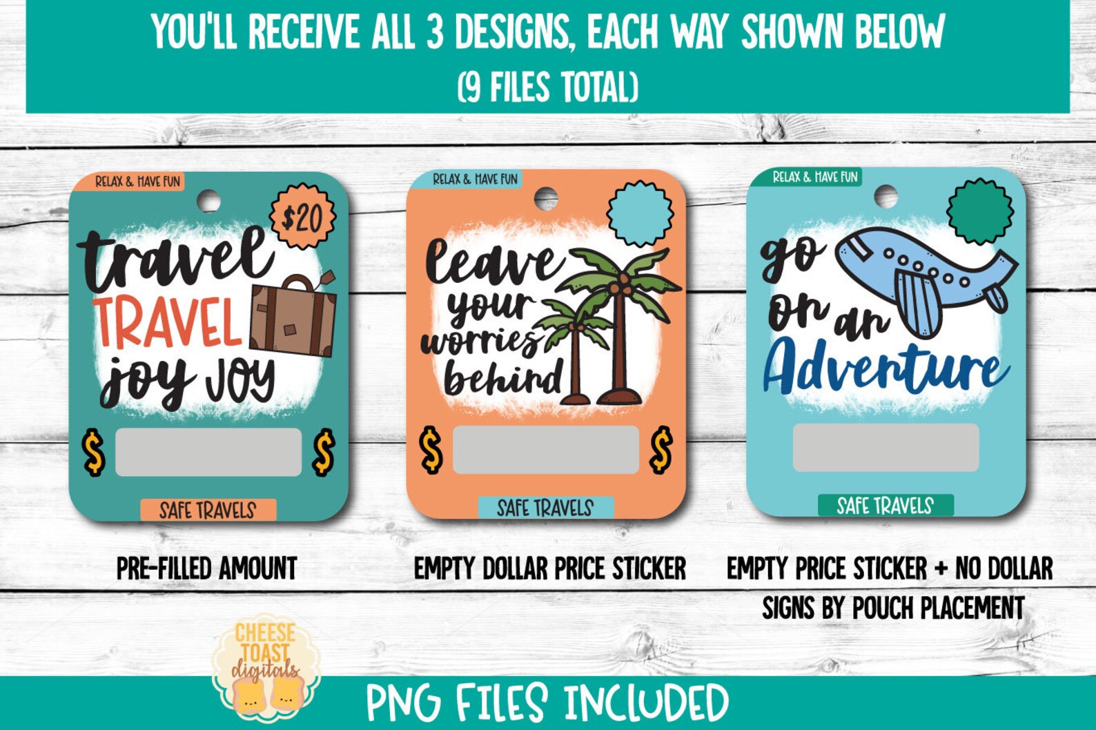 Printable Vacation Money Card, Money Cards, Travel Gift Card Holder ...