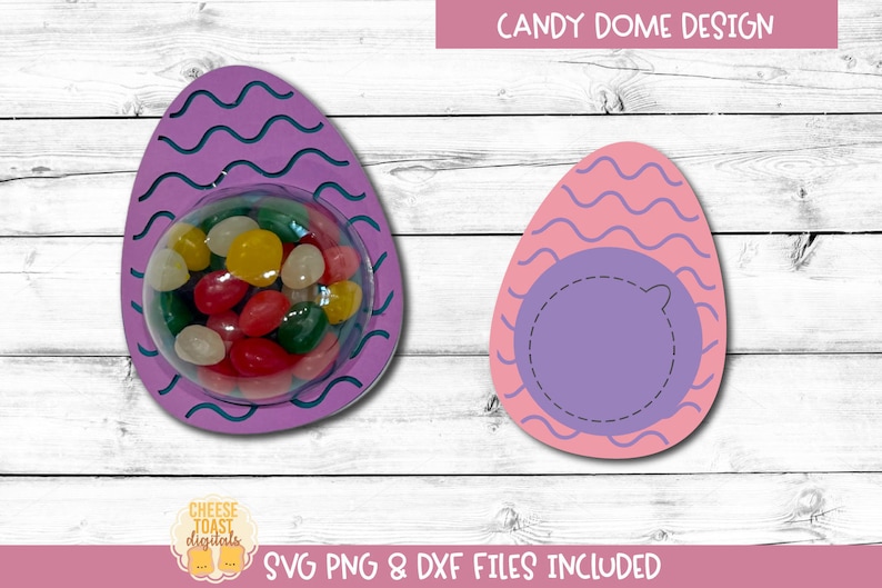 Easter Candy Dome SVG Bundle Candy Holder SVG Party Favor - Etsy