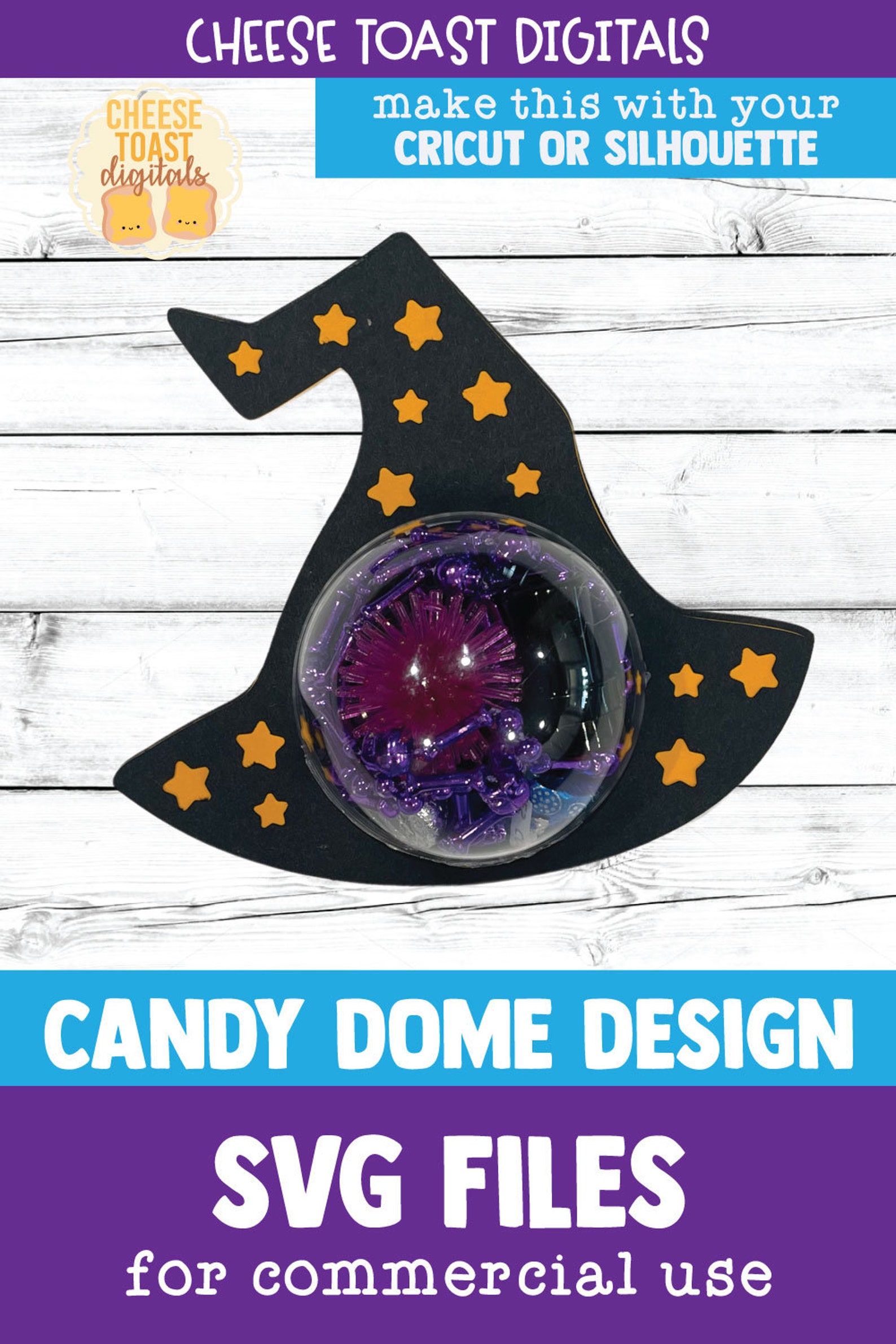 Witch Hat Candy Dome SVG, Halloween Candy Paper Ornaments SVG ...