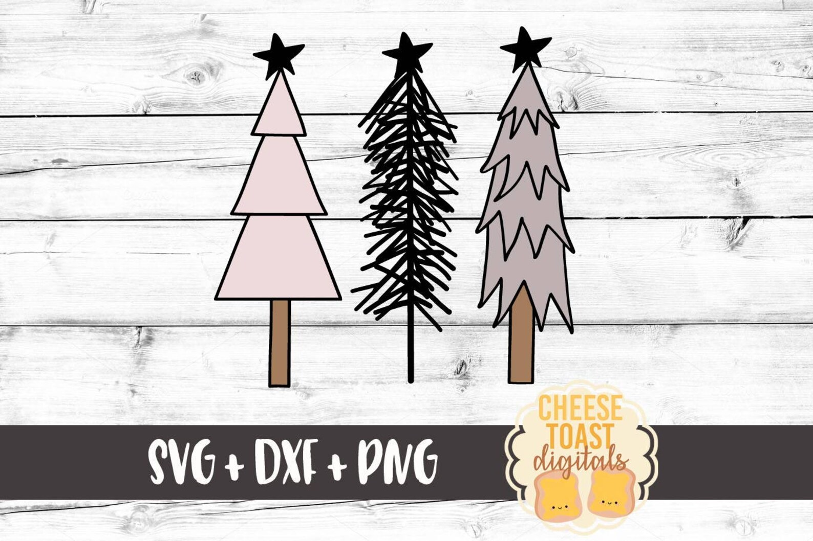 Rustic Trees SVG Christmas Svg Tree Svg Rustic Christmas - Etsy