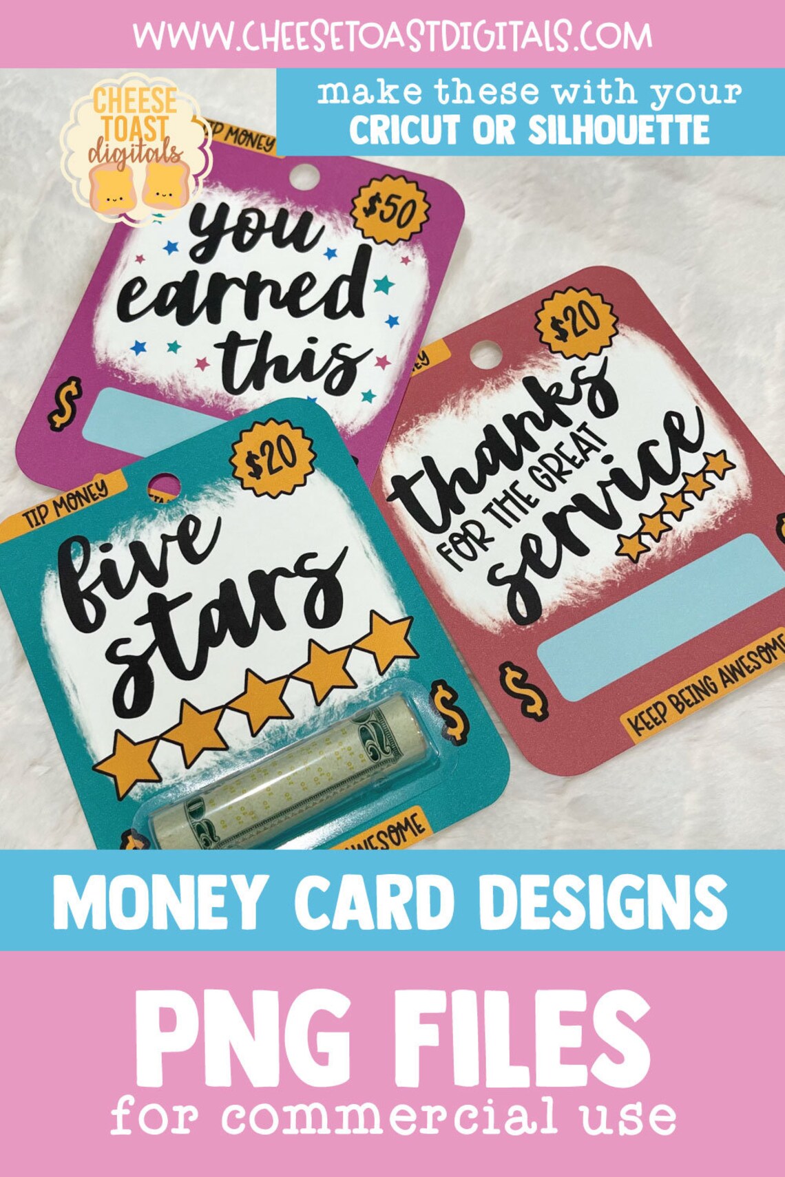 Printable Tipping Money Card Thank You Card Money Holder - Etsy