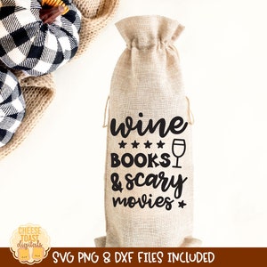 Book Club Halloween Wine Bag SVG Bundle Halloween Svg Book - Etsy