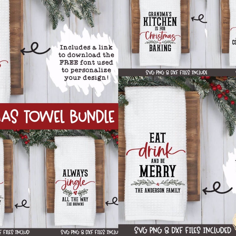 Christmas Tea Towel - Etsy