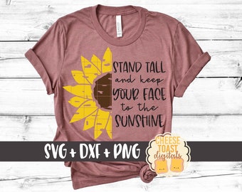 Sunflower Stand Tall Svg - Etsy
