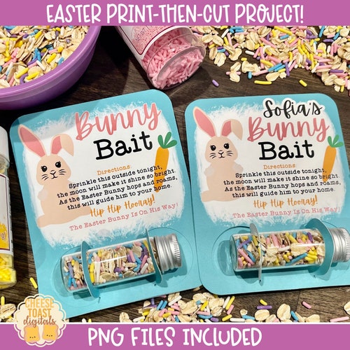Bunny Bait Card PNG Bunny Food Printable PNG File Easter - Etsy