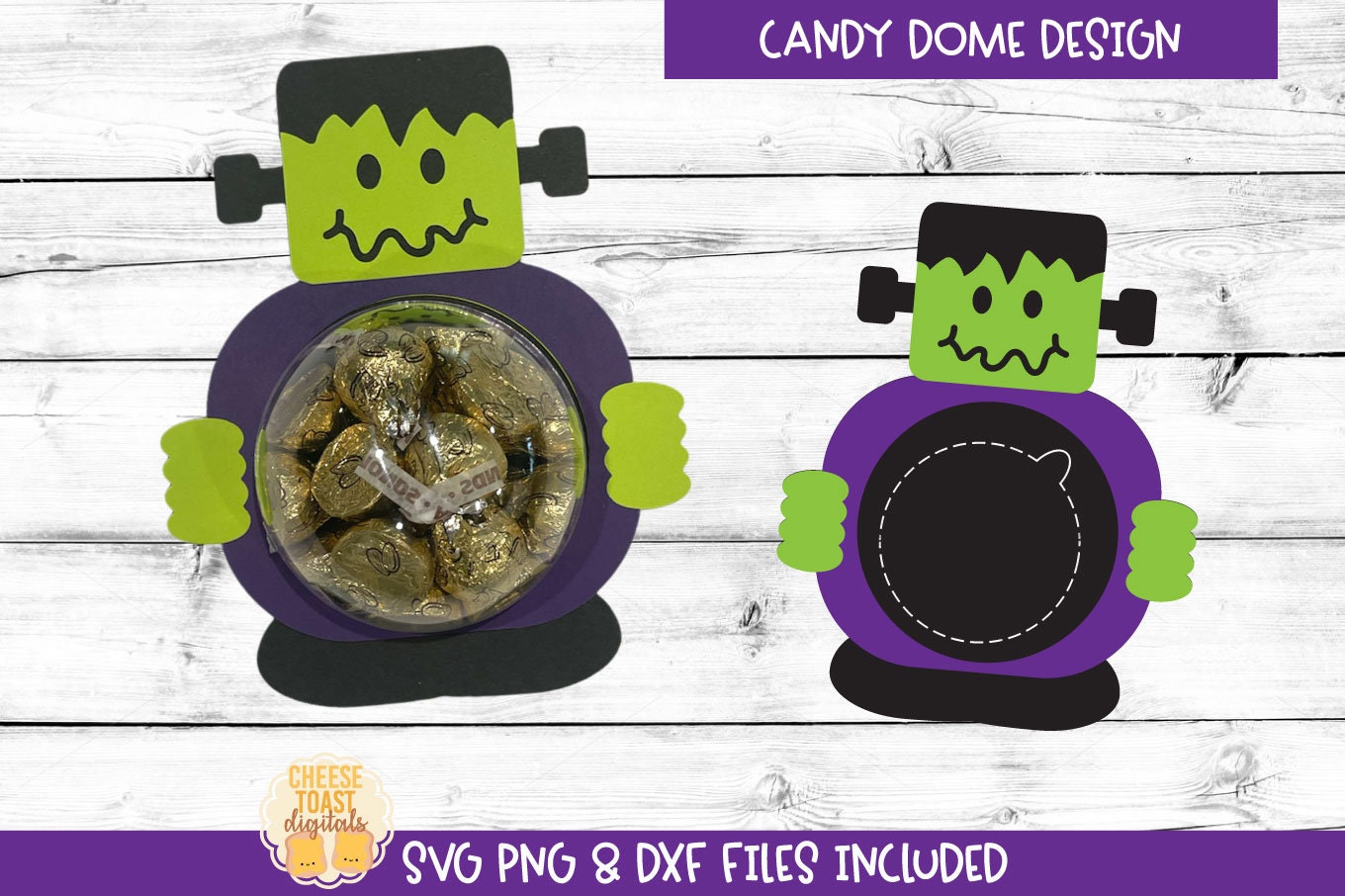 Monster Candy Dome SVG, Halloween Candy Paper Ornaments SVG, Halloween ...