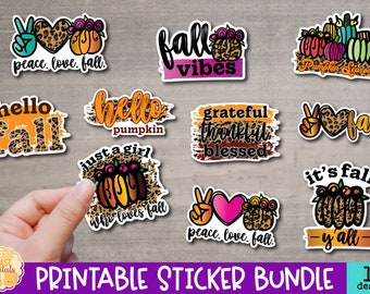 Sunflower Stickers 10 Leopard Print Printable PNG Files | Etsy