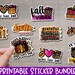 Fall Printable Stickers, 10 Leopard Print Sticker PNG Files, Autumn ...