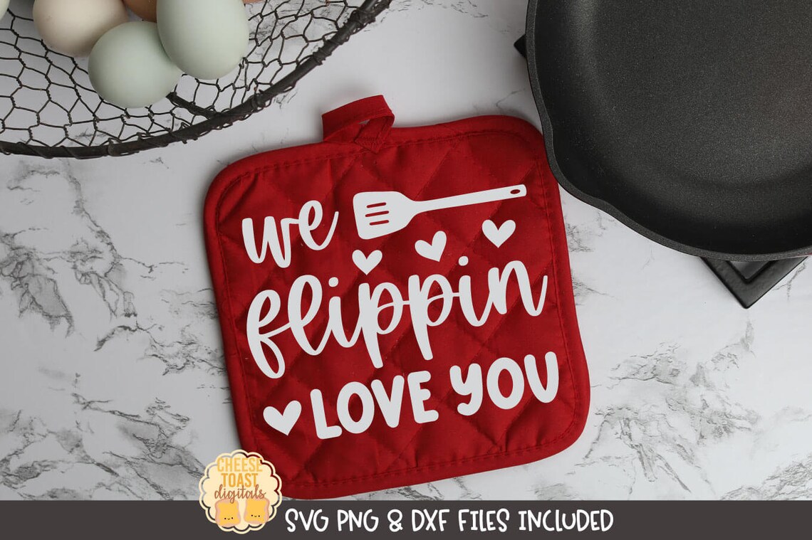 We Flippin Love You SVG PNG DXF Valentine's Day Pot | Etsy