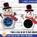 Snowman Candy Dome SVG Candy Ornaments SVG Party Favor - Etsy