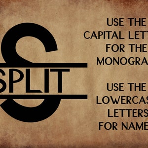Original Split Monogram Font, Monogram Fonts, Monogram SVG, Monogram ...