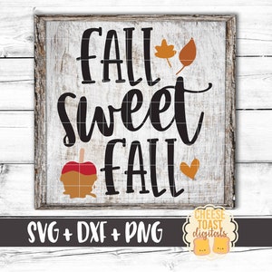 Fall Sign SVG Bundle Vol 1, Fall Sweet Fall Svg, Happy Pumpkin Spice ...