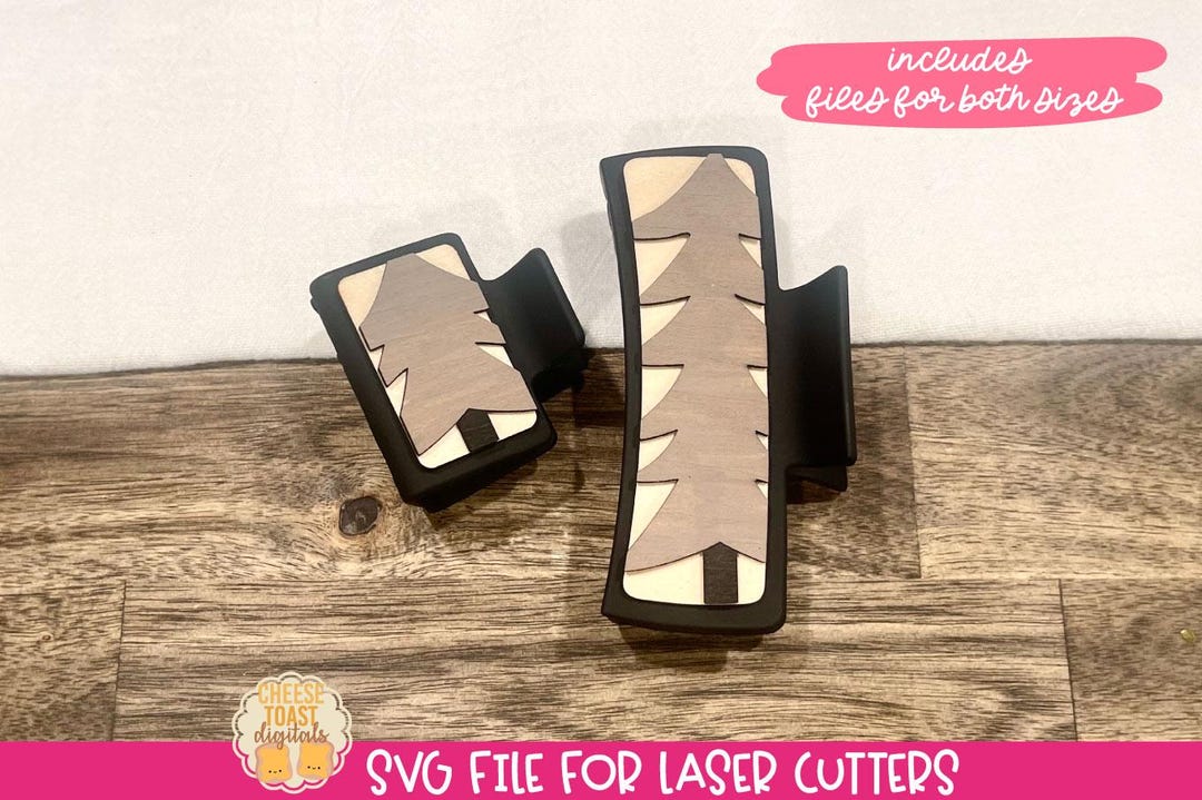 Claw Clip SVG, Christmas Hair Clip SVG, Hair Clip Laser File, Fall Cut ...