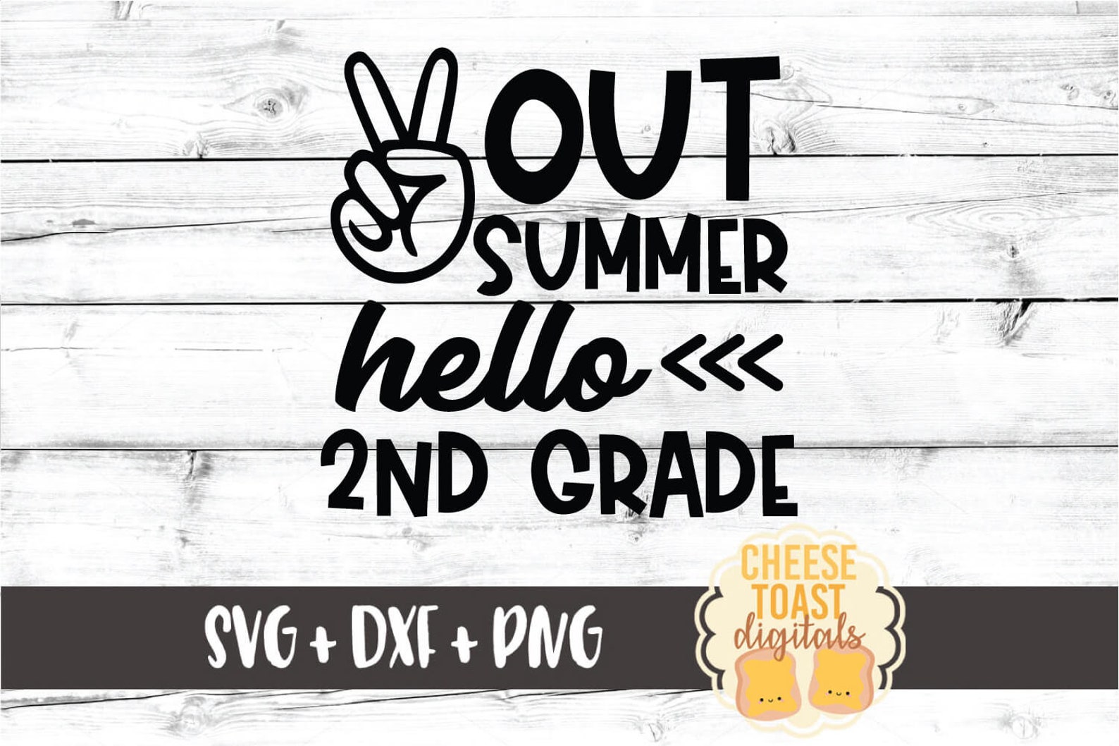 Peace Out Summer Hello 2nd Grade SVG PNG DXF Cut Files Peace - Etsy