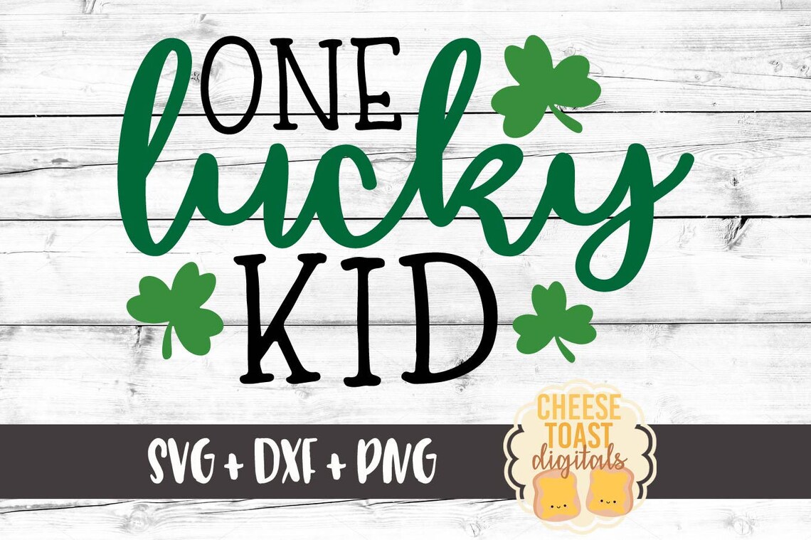 One Lucky Kid Svg, St. Patrick's Day Svg, Shamrock Svg, Kid Svg ...