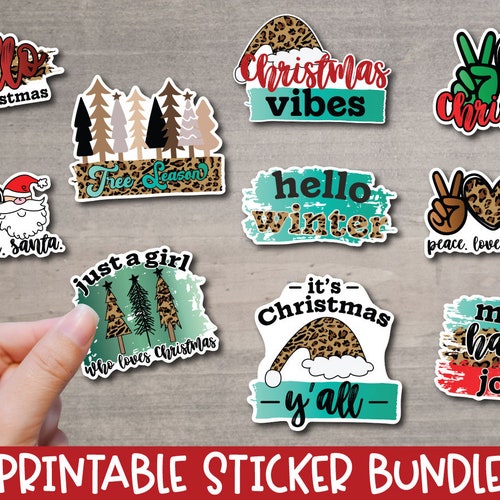 Fall Printable Stickers 10 Leopard Print Sticker PNG Files - Etsy