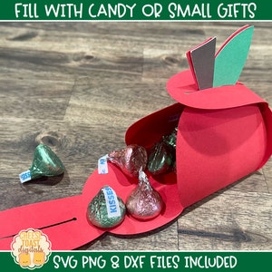 Apple Treat Box SVG, Teacher Appreciation Gift Box, Party Favor Box ...