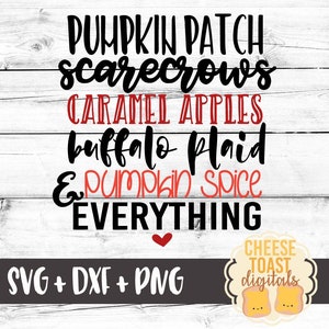 Fall List SVG, Pumpkin Spice Everything Svg, Fall Svg, Pumpkin Patch ...