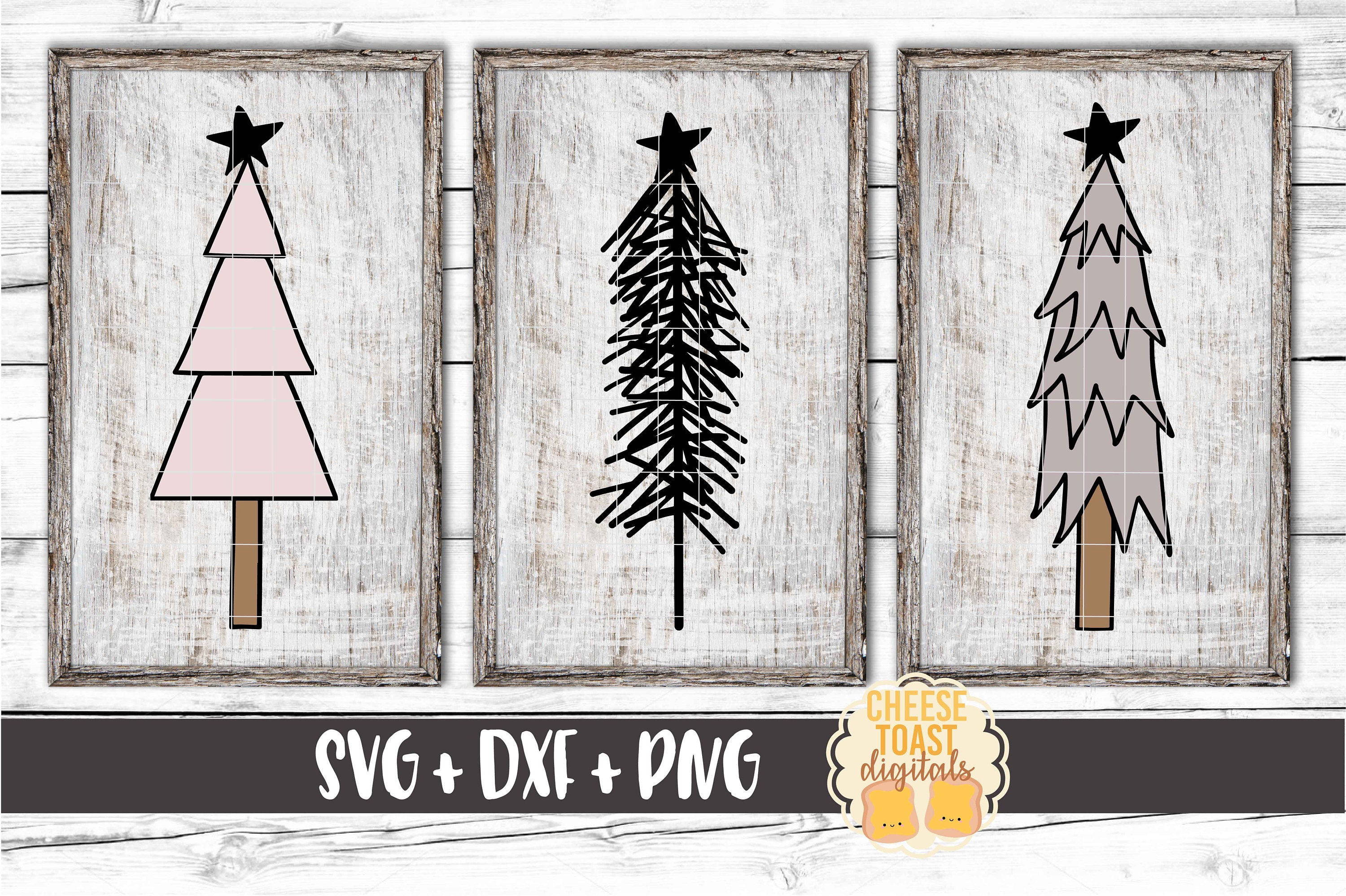 Rustic Trees SVG Christmas Svg Tree Svg Rustic Christmas - Etsy