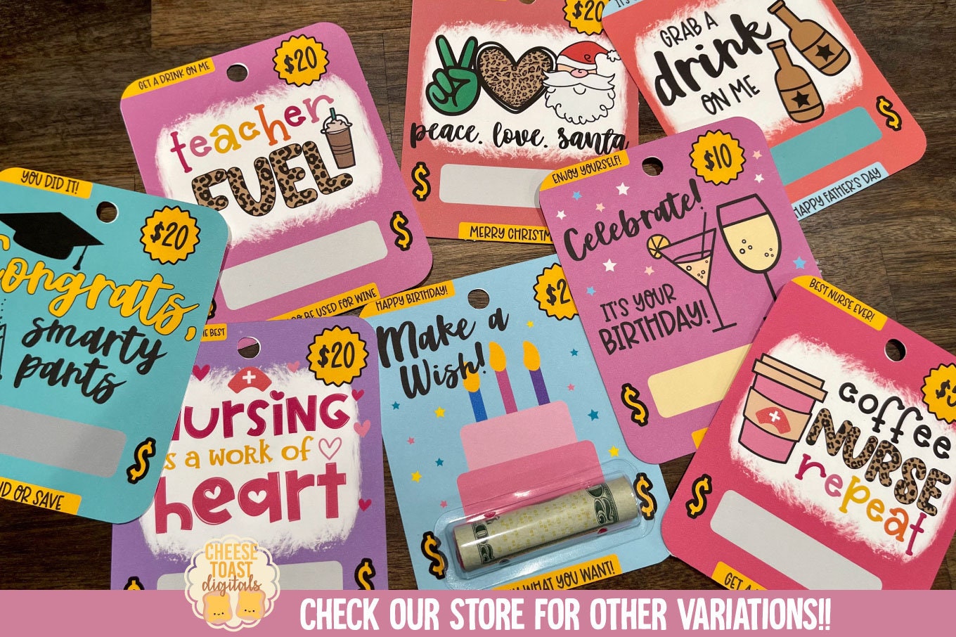 Printable Teacher Card Money Card Teacher Appreciation Gift - Etsy