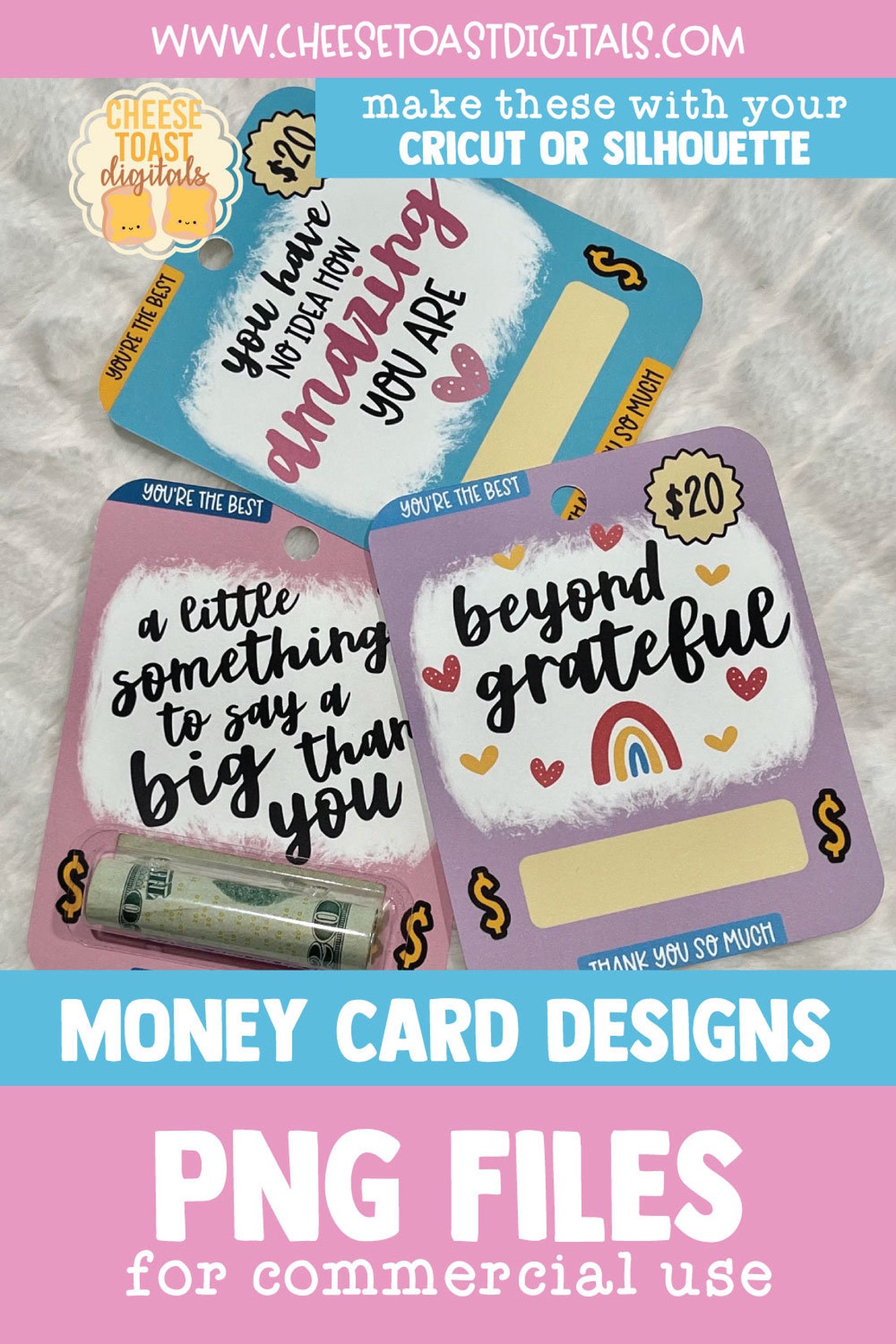 Printable Thank You Money Card Thank You Card Money Holder - Etsy