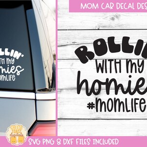 Mom Car Decal SVG Bundle, Funny Mom Sayings for Vinyl Car Stickers ...
