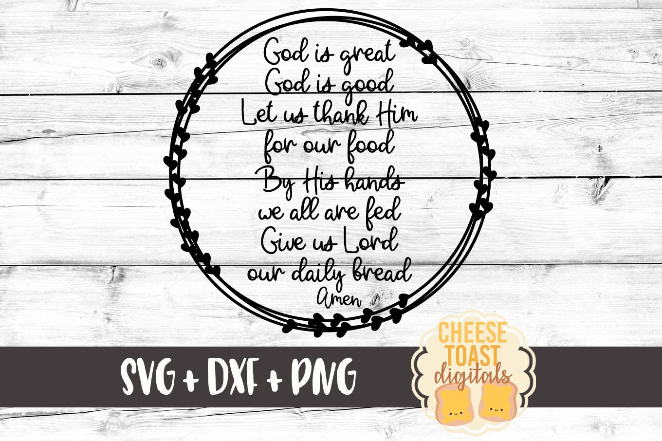 God is Great God is Good Let Us Thank Him for Our Food Svg, Prayer Svg ...