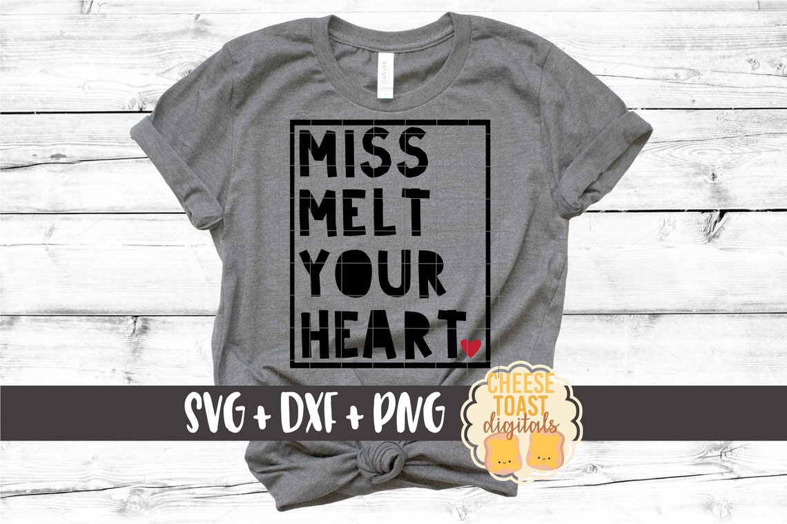 Miss Melt Your Heart SVG PNG DXF Cut Files Toddler Svg | Etsy