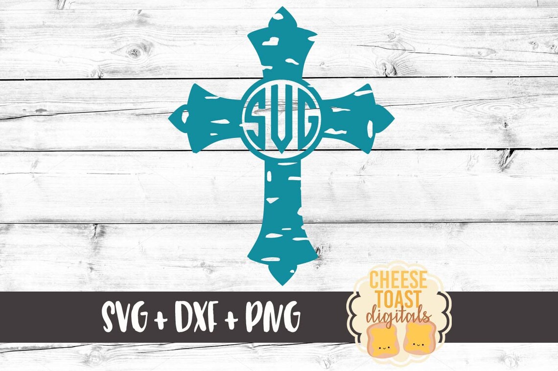 Grunge Monogram Cross Svg Cross Svg Monogram Svg Distressed - Etsy