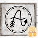 Arrow Monogram Font, Arrow Monogram, Monogram SVG, Monogram Frame, Hand ...