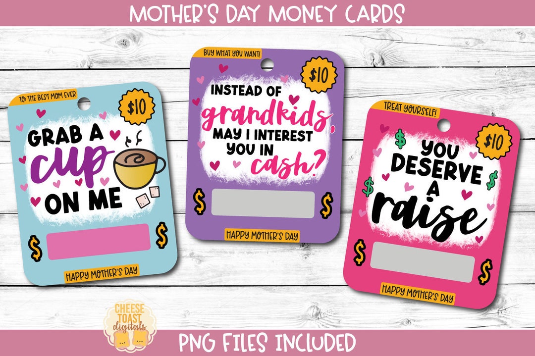 Printable Mother's Day Card, Money Card, Funny Mom Card, Money Holder ...