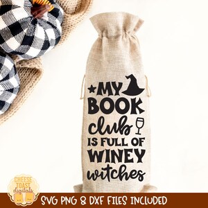 Book Club Halloween Wine Bag SVG Bundle Halloween Svg Book - Etsy