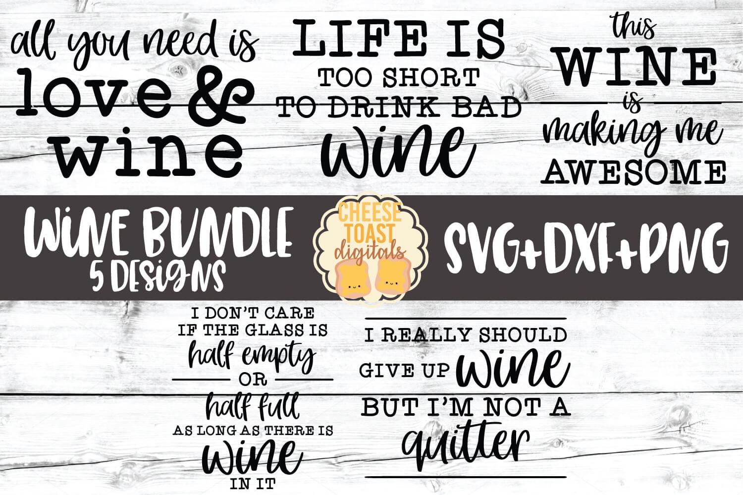 Wine SVG Bundle 5 Designs Wine Svg Bar Svg Love and Wine | Etsy