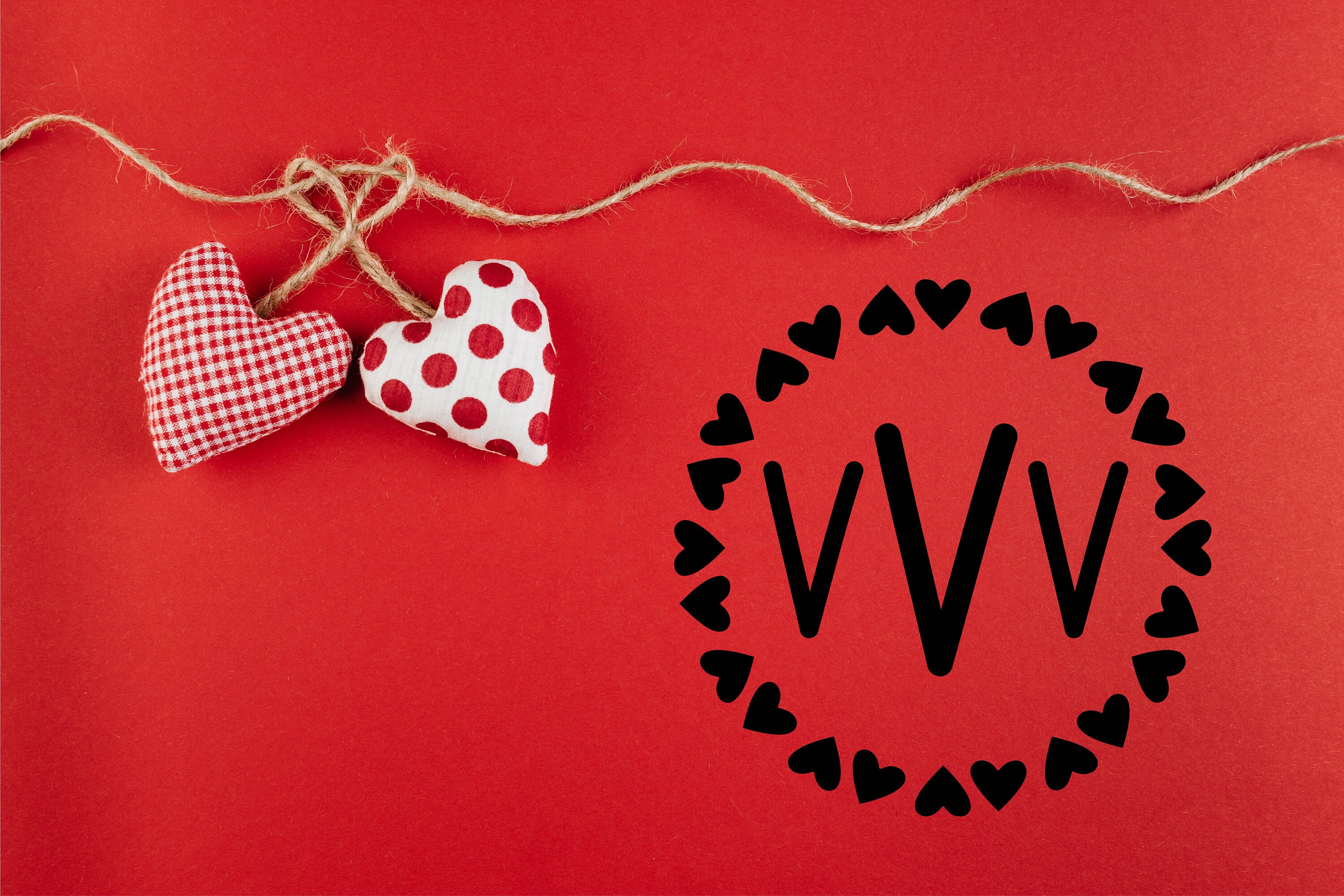 Love Letters Monogram Font, Heart Monogram, Monogram SVG, Monogram ...