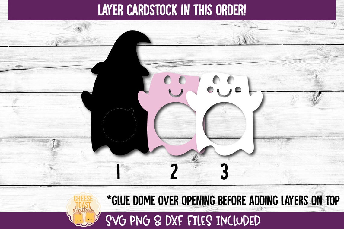 Ghost Candy Dome SVG Halloween Candy Ornaments SVG Halloween - Etsy