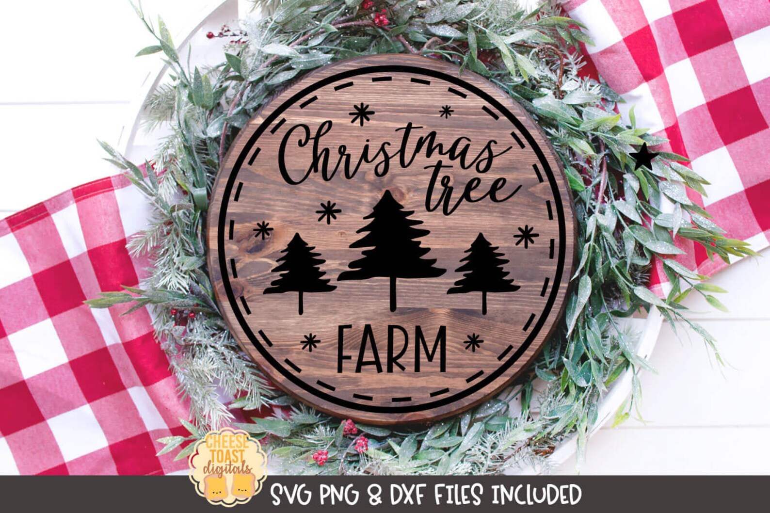 Christmas Rounds Sign Svg Bundle Wood Rounds Christmas Tree Etsy