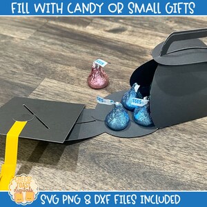 Graduation Treat Box SVG, Grad Gift Box, Party Favor Box, Fold Over Box ...