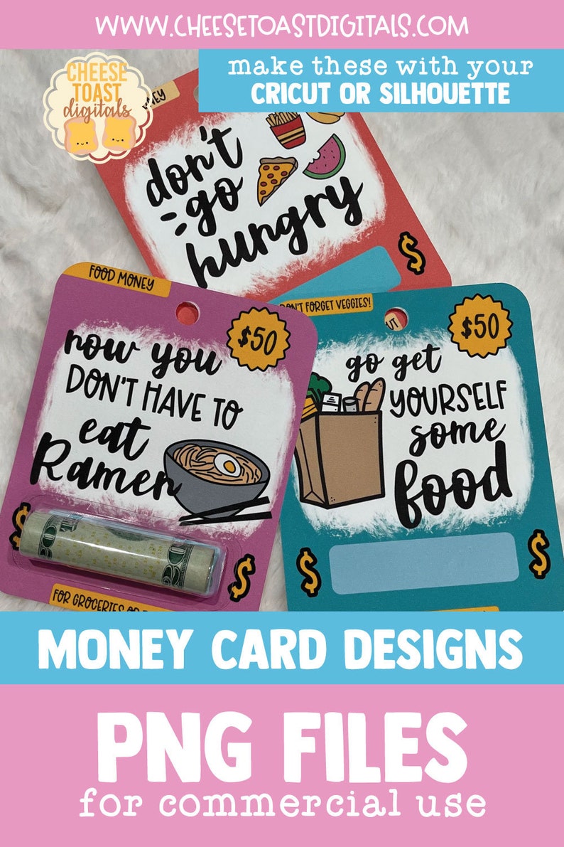 Printable Grocery Money Card Money Card Food Design Gift - Etsy