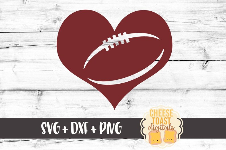 Football SVG Football Heart Svg Football Laces Svg Heart - Etsy