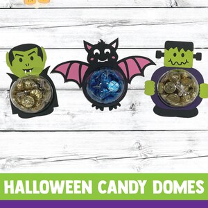 Halloween Candy Dome SVG Bundle Vol 2, Candy Ornaments SVG, Halloween ...