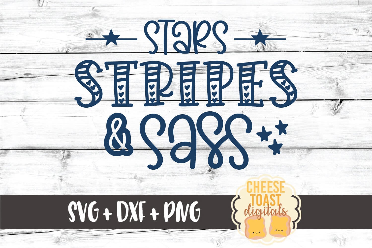 Stars Stripes and Sass SVG PNG DXF Cut Files Kid Fourth of | Etsy