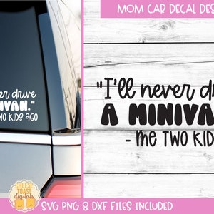 Mom Car Decal SVG Bundle, Funny Mom Sayings for Vinyl Car Stickers ...