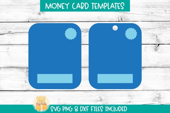 Blank Money Card Template SVG Create Your Own Money Holder - Etsy
