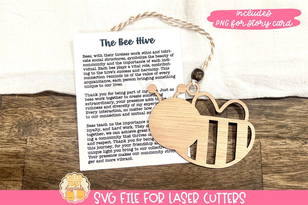 The Bee Hive - Story Card Ornament SVG, Gift for Coworker, Friendship ...