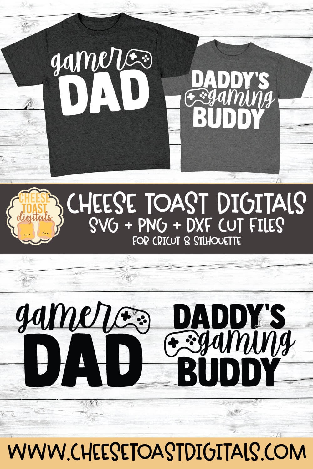 Gamer Dad Daddy's Gaming Buddy SVG PNG DXF Cut Files - Etsy