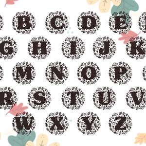 Fall Monogram Alphabet SVG PNG DXF Cut Files Autumn Alphabet - Etsy