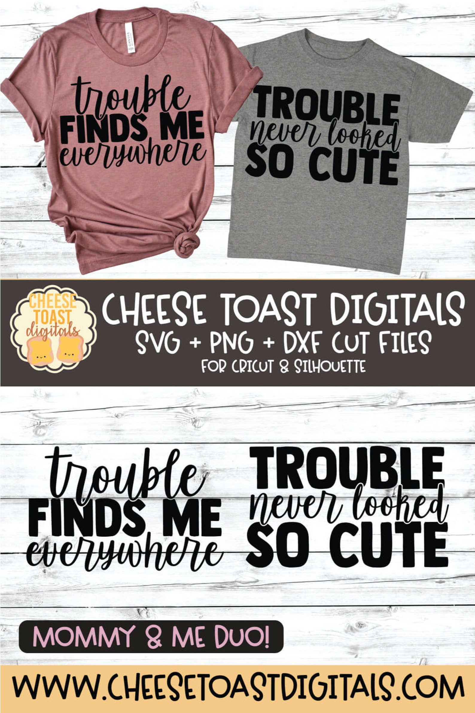 Trouble Finds Me Everywhere | Trouble Never Looked so Cute SVG PNG DXF ...