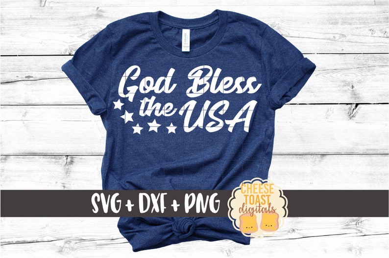 God Bless the USA Bundle Svg Png Dxf Cut Files Fourth of July - Etsy