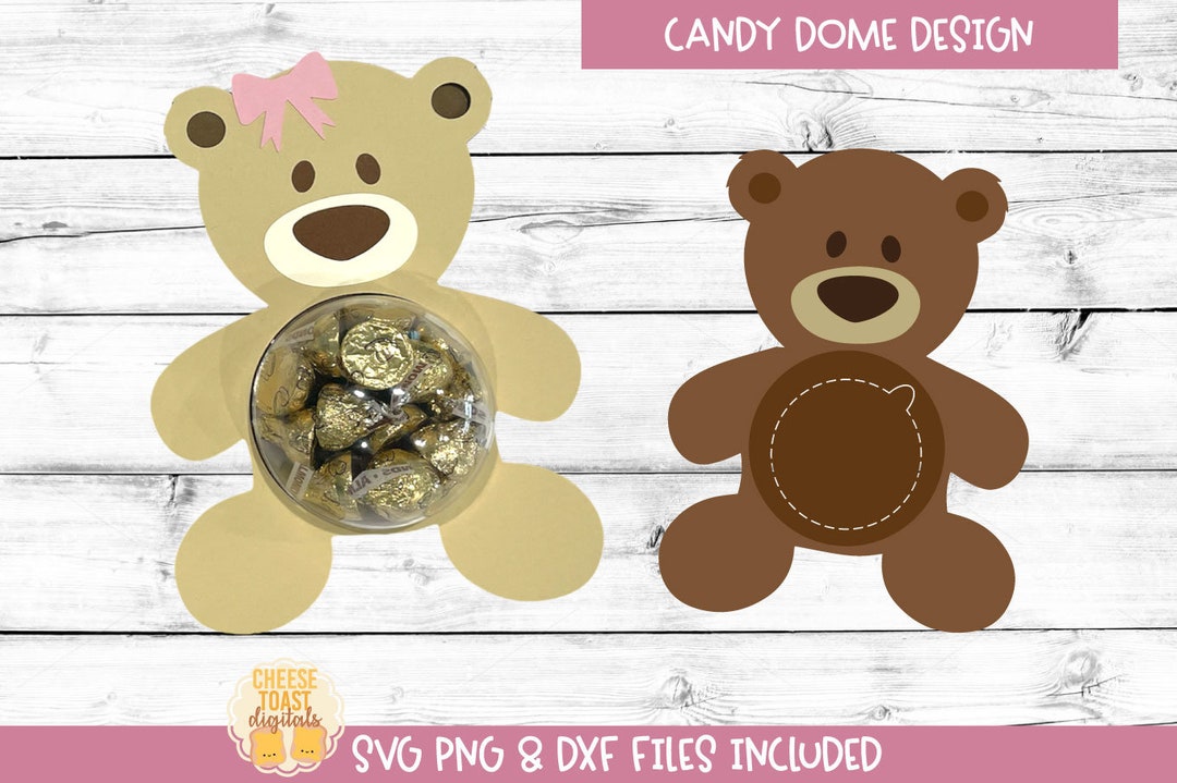Bear Candy Dome SVG, Candy Holder SVG, Party Favor, Pregnancy ...