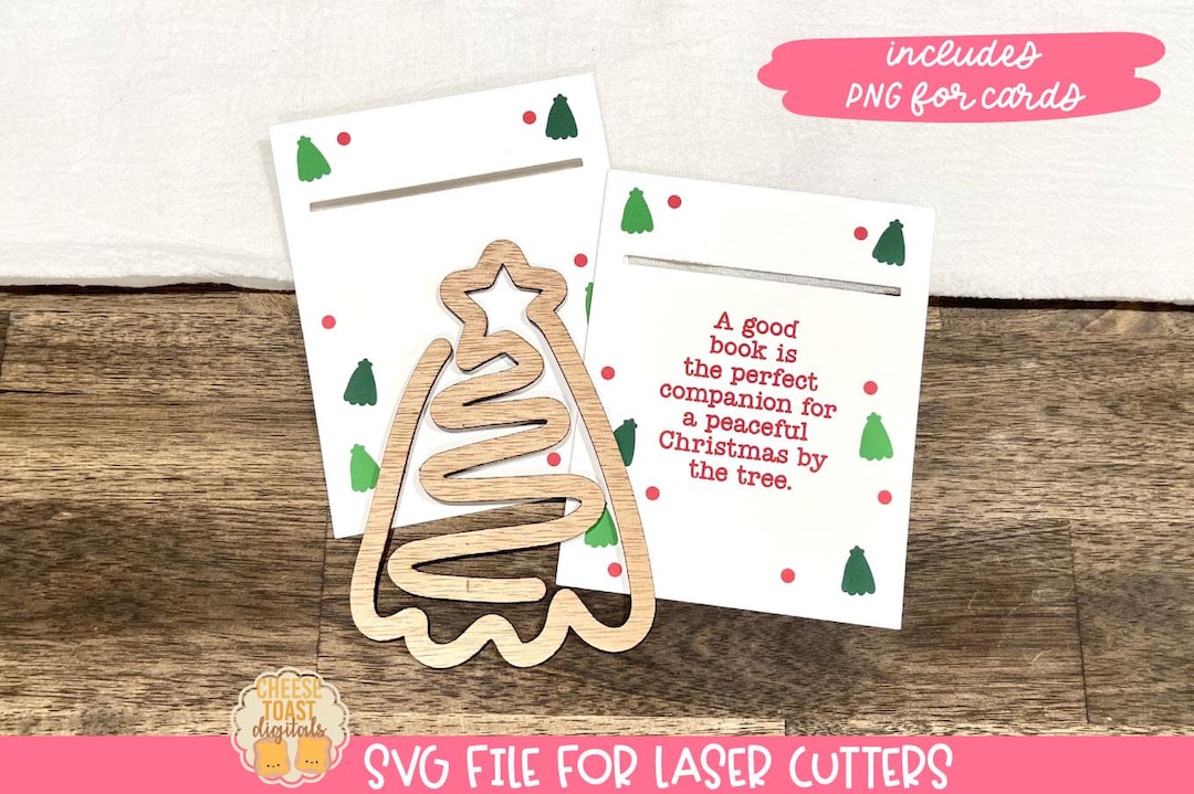 Christmas Tree Bookmark Laser File, Paperclip Laser File, Christmas ...